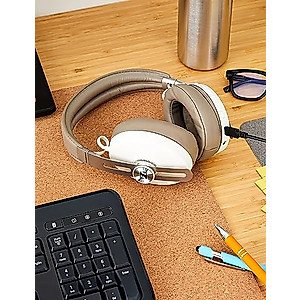 Sennheiser Momentum 3 Wireless Noise Cancelling Headphones with Alexa built-in, Auto On/Off, Smart Pause Functionality and Smart Control App, Sandy White