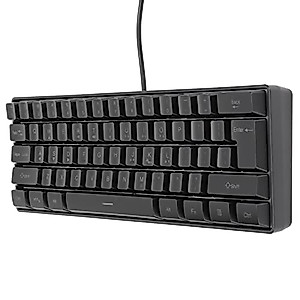 USB Gaming Keyboard, Mechanical Keyboard Backlit Design Ergonomics Design Stable Antiskid for Work for Home Office for Gaming
