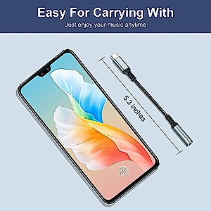 QimKero USB C Headphone Adapter Digital Audio, USB C to 3.5mm Audio Headphone Jack Adapter, Type C to 3.5mm for Samsung Galaxy S23 S23+ S22 S21 S20 Ultra Note 20 10, iPad Pro - 2 Pack