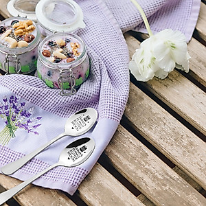 Custom Engraved Name Peanut Butter Spoon, Stainless Steel Coffee Spoon, Personalized Birthday Wedding Gifts