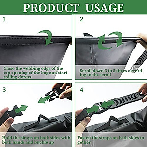 20 LBs Fuel Pellet Storage Bag, Smoker Pellet Dispenser, Heavy Duty Waterproof Wood Pellet Storage Containers for Charcoal, Wood Pellets, Grill, Campping, Outdoor