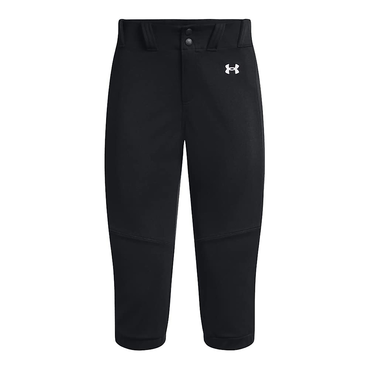 Under Armour Womens Utility Softball Pants 22, (001) Black / / White, Large