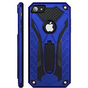 Kitoo Designed for iPhone SE 2022 | Designed for iPhone 7/8 Case | Designed for iPhone SE 2020 Cases with Kickstand, Military Grade 12ft. Drop Tested - Blue