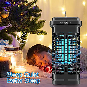 Home4me Bug Zapper Indoor and Outdoor 20W, Electric Mosquito Zapper 4200V, Mosquito Killer, Waterproof Mosquito Trap Outdoor, Mosquito Lamp, Electronic Insect Fly Zapper for Home Backyard Patio