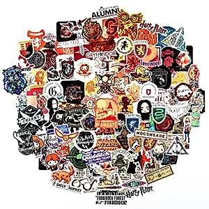 Conquest Journals Harry Potter Gryffindor Vinyl Stickers, Unique Stickers Including Holograms, Waterproof and UV Resistant, Great for All Your Gadgets (120 Pack Variety Bundle)