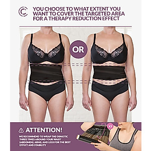 CURVEEZ Osmotic Plastic Body Sweat Wrap, Workout & Sweat Enhancer - Stomach Wrap for Belly - Diy Sauna Body Wrap - Waist Trimmer