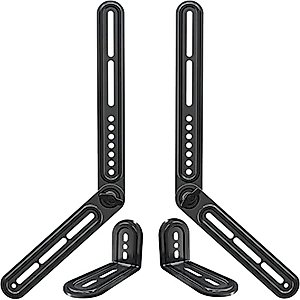 Mounting Dream Soundbar Mount Sound Bar TV Bracket for Mounting Above or Under TV Fits Most of Sound Bars Up to 15 Lbs, with Detachable Long Extension Plates MD5420
