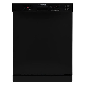 Equator-Europe 24" Built in 14 place Dishwasher with 8 Wash Programs (Black)