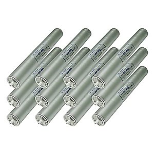 Max Water Reverse Osmosis Ultra Low Pressure 4040 Commercial RO Membrane (ULP-4040:2600GPD), 4" x 40" Good for Industrial, Pharma, Boiler, Food Applications, Agricultural, Whole House (Pack of 12)