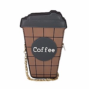 Fashion Culture Cup Of Joe Coffee Crossbody, Brown