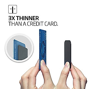 Spigen Kuel MP4-P Metal Plates for Magnetic Car Mount Phone Holder QNMP Compatible (4 Pack - 2 Round, 2 Rectangle) - Black