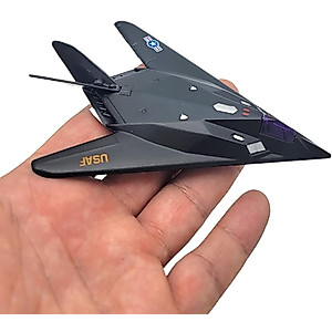 🛦 Die Cast Metal 4.5" Stealth Bomber Jets with Pullback Action. B2 Bomber, SR-71 Blackbird, F-117 Nighthawk, F/A-22 Raptor 4Set