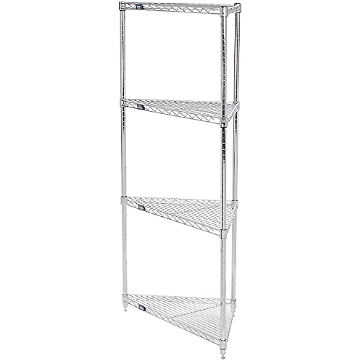 Nexel Corner Wire Shelving 24" W x 18" D x 74" H