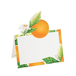 Caspari Orangerie Die-Cut Place Cards, 24 Included