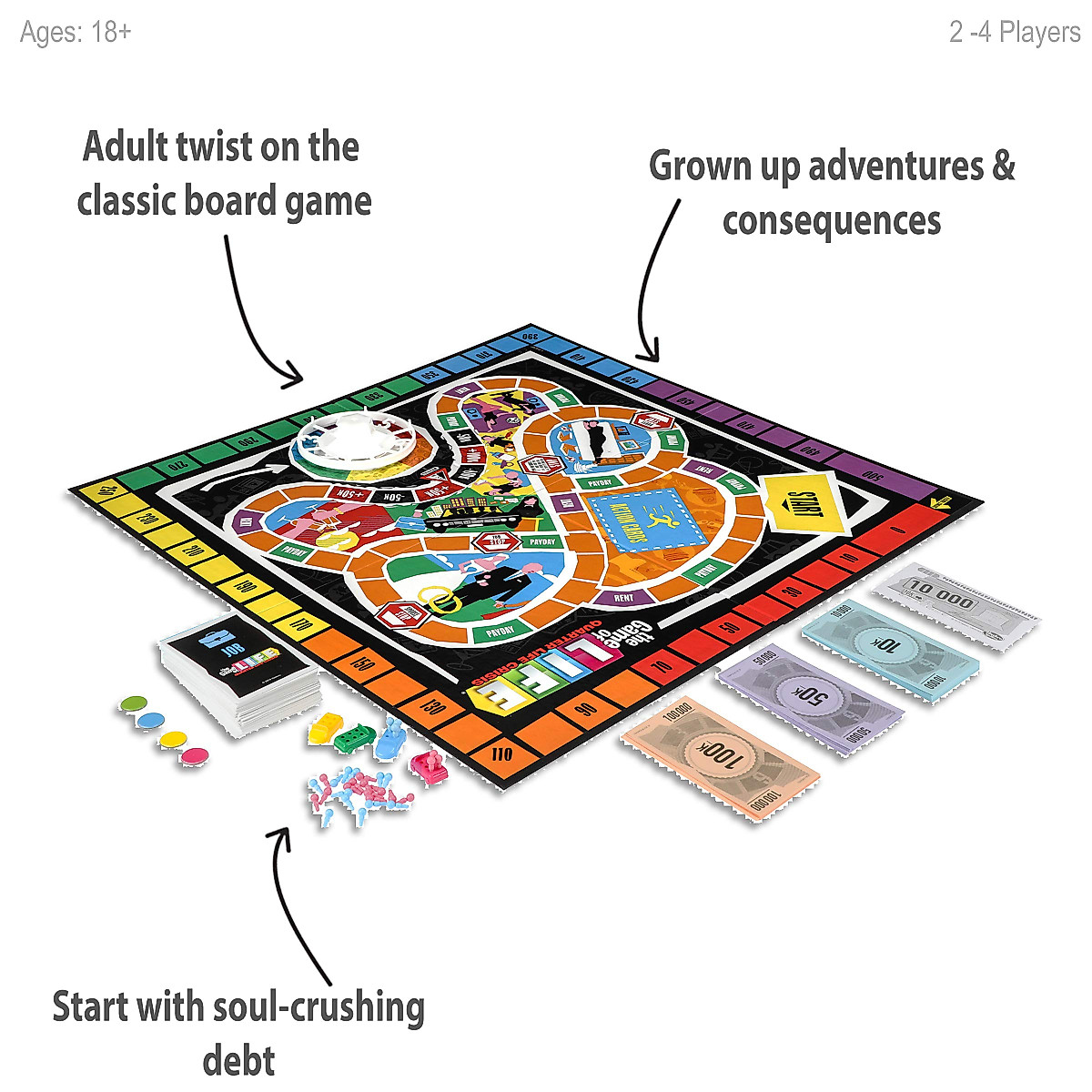 The Game of Life: Quarter Life Crisis Board Game Parody Adult Party Game