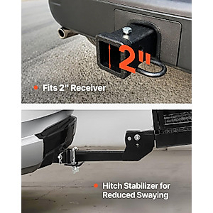 VEVOR 60x24x14 in Hitch Cargo Carrier, 400lbs Capacity Folding Trailer Hitch Mount Cargo Basket, Steel Luggage Carrier Rack Fits 2" Hitch Receiver for SUV Pickup Truck