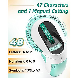 Memoqueen Embossing Label Maker with 3 Tapes,Old School Label Makers Embosser,3D Portable Embossed Label Printer for Organization Home and DIY Crafting -E975 Green