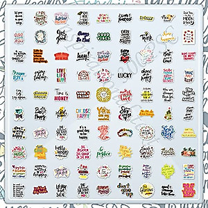 Inspirational Quote Stickers 300pcs, Positive Motivational Stickers for Students, Teachers, Planners, Employees, Colorful Waterproof Aesthetic Sticker for Laptop, Water Bottles, Journal, Whiteboard