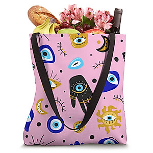 Pattern Evil Eye Charm For Protection Pattern Evil Eye 2024 Tote Bag