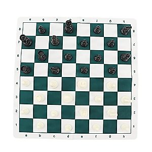 LISND Portable Travel Chess Set Lightweight Folding Roll Up Entertainment Game Compact Portable Picnic Travel Chess Set Wang Gao 95MM