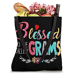 Blessed to be called Grams Colorful-Grandma Gift Tote Bag