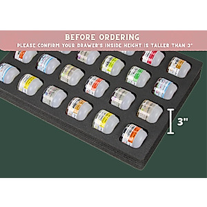 Polar Whale 4 Cocktail Capsule Drawer Organizers Tray Insert Compatible with Keurig DrinkWorks Pods for Kitchen Home Bar Party Waterproof Washable Black Foam 24 Compartment 12.6 x 17.9 Inches