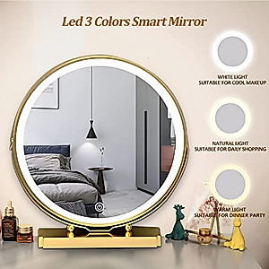 YIMAKEY Vanity Desk Mirror Lights Bluetooth: Smart Makeup Table Also with Chair, Wireless Charging, Bluetooth Speakers, and 5 Drawers - Ultimate Makeup Station for Bedroom Set (Pink+White 47 inch)