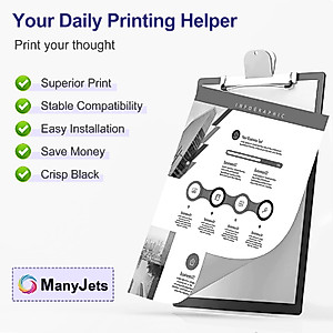 ManyJets 106R02777 Compatible Toner Cartridge Replacement for Xerox 106R02777 Black Toner Cartridge,Work with Xerox WorkCentre 3215 3215NI 3225 3225DNI Phaser 3260 3260DI 3260DNI 3052 (Black,2-Pack)