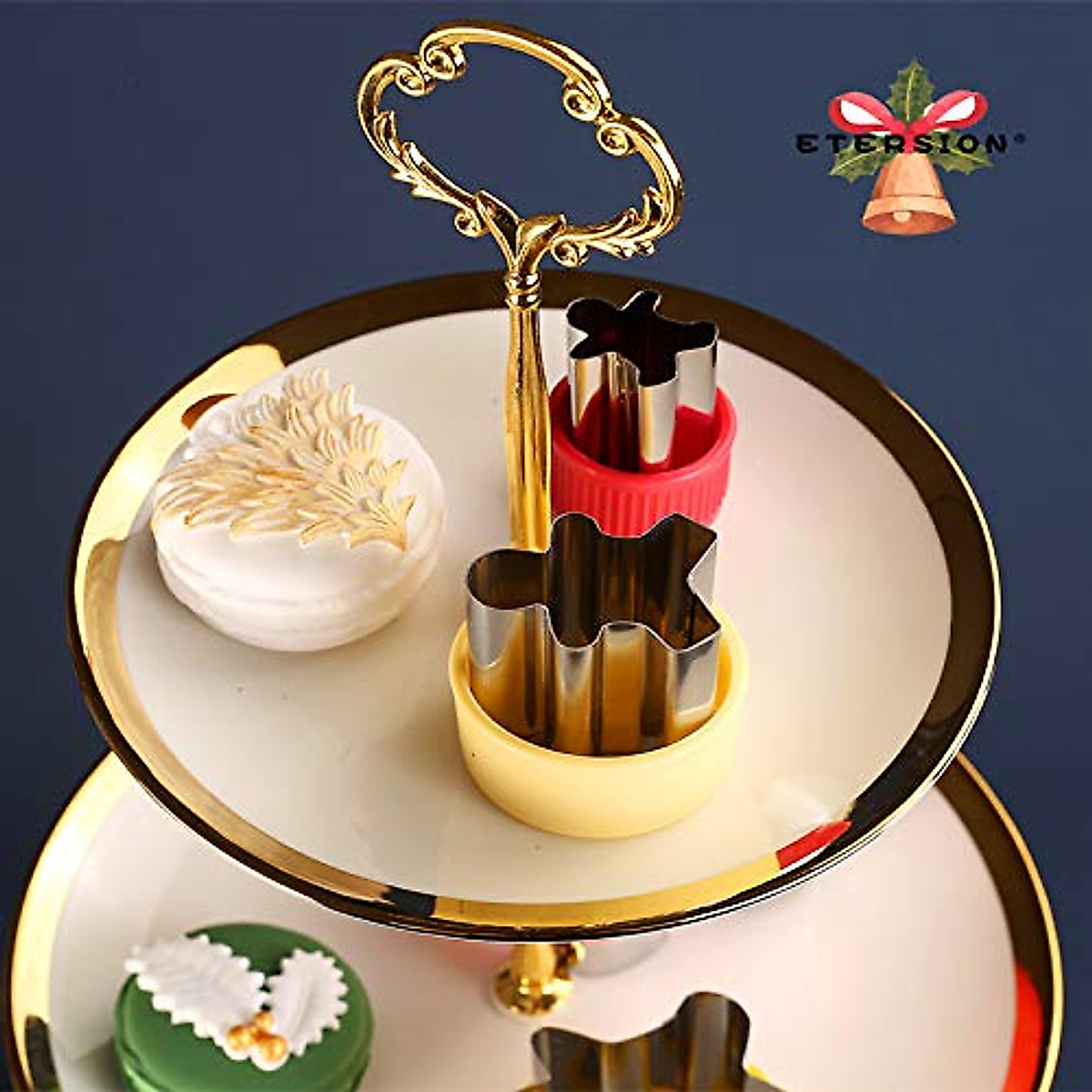 ETERSION Gingerbread Cookie Cutters 5 Pieces 5 Sizes 1" to 4.9" Gingerbread Man Cookie Cutter