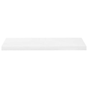 CKioict Floating Wall Shelves 2 pcs High Gloss White 31.5"x9.3"x1.5" MDF, Simple Storage Home Decor Wall Mounted, Display Wall Shelf for Organize Bedroom, Living Room, Kitchen, Bathroom