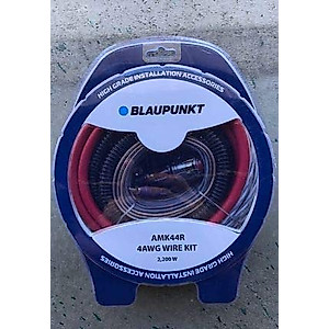 Blaupunkt AMK44R Car Audio Amplifier 4 Gauge Wiring Kit RED