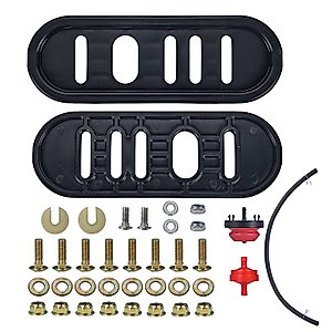 Mikatesi 490-241-0010 Universal Snowblower Skid Shoes 2 Pack with Mounting Hardware Primer Bulb Fuel Filter Fuel Line Kit Fits Most 2-Stage and 3-Stage Snow Throwers