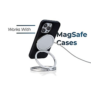 Galileo Gear - MagDisc Thinnest Charger Stand Compatible for MagSafe Charger, Desk Phone Stand - Fast Wireless Charger Stand, Compatible for iPhone 12, 13, 14