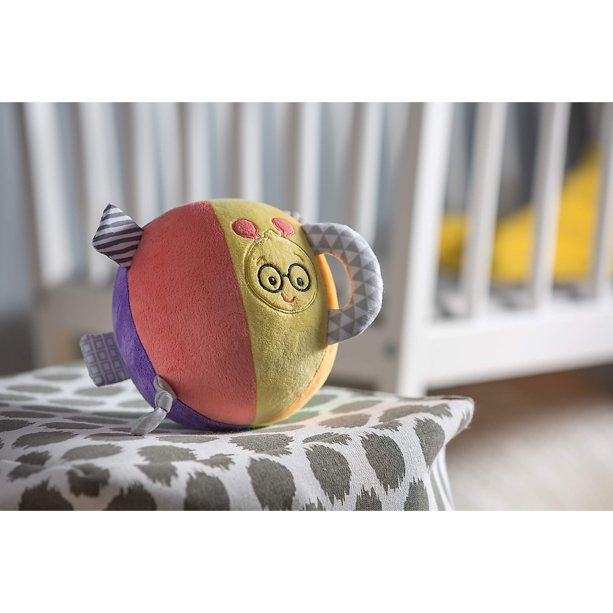 Mary Meyer Baby Einstein First Discoveries Peekaboo Blanket, 13 x 13-Inches, Zen Zebra