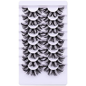 Cluster Mink Lashes Fluffy Eyelashes Long Thick Dramatic Individual Lashes Extension Wispy 6D Volume Eyelash 19-22MM zanlufly Eyelashes Pack