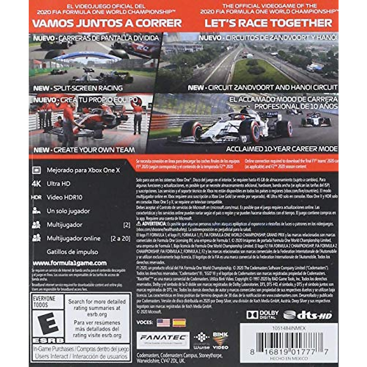 F1 2020 Standard Edition - Xbox One Standard Edition