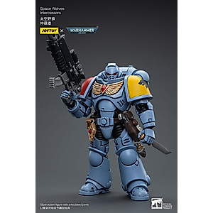 HiPlay JoyToy Warhammer 40K Space Wolves Intercessors 1:18 Scale Collectible Action Figure