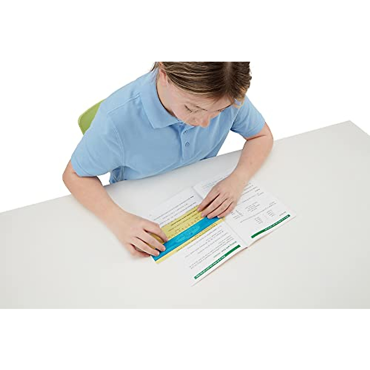 The Original Duo Reading Ruler Overlays - Multi-Color (Pack of 10) by Crossbow Education - The UK's Dyslexia and Visual Stress Specialists