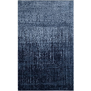 SAFAVIEH Retro Collection Area Rug - 10' x 14', Black & Light Grey, Modern Abstract Design, Non-Shedding & Easy Care, Ideal for High Traffic Areas in Living Room, Bedroom (RET2770-9079)