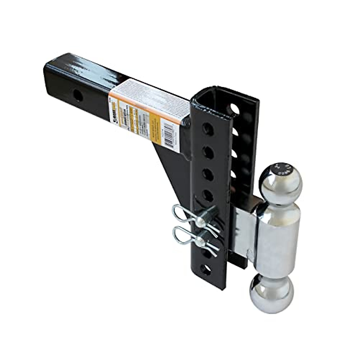 MaxxHaul 70380 Black/Chrome Adjust Dual Ball Mount