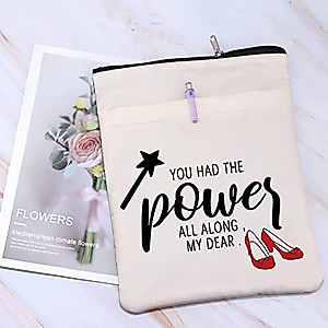 TV Show Inspired Book Sleeve Good Witch Quote Book Cover Ruby Book Lovers Gift You Had The Power All Along My Dear Fairytale Gift (Had The Power BS)