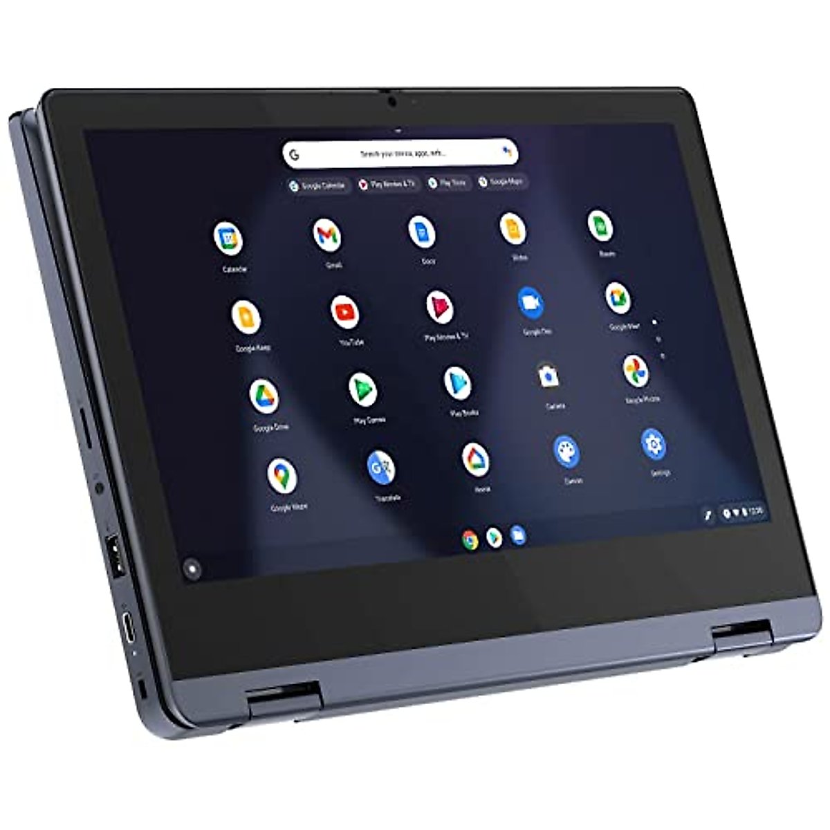 Lenovo Chromebook Flex 3 11" MTK 2-in-1 11.6" Touch Screen Chromebook, MediaTek MT8183 Octa-Core Processor, 4GB Memory , 64GB eMMC Flash Memory + YSC Accessory (Abyss Blue)