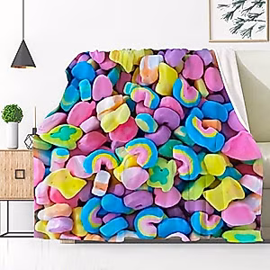 Very Lucky Cereal Food Blanket Throw, Funny Food Blanket Gift for Daughter and Son, Ultra Soft Lightweight Flannel Fleece Blanket for Couch Home Bed Sofa 30"x40" for Toddler/Pets