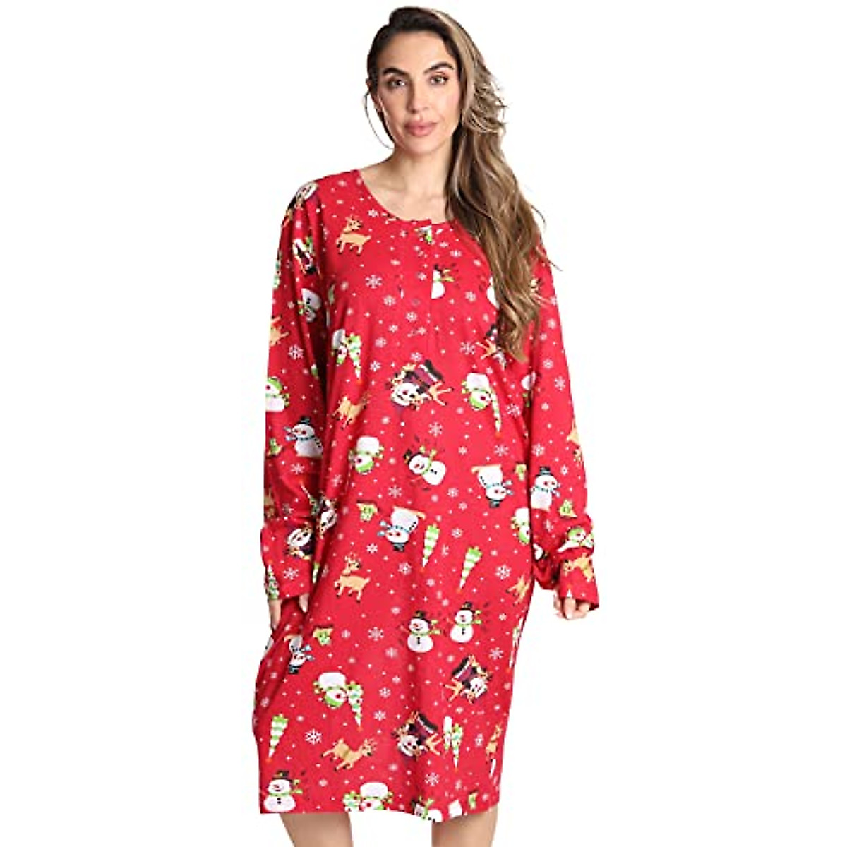 Just Love Long Sleeve Nightgown Sleepwear 7007-10003-2X