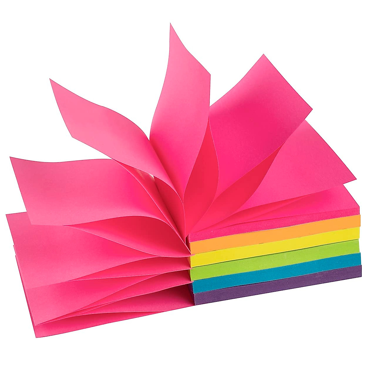 Pop-up Sticky Notes,3x3 in,12 Pads,Bright Colors Super Sticking Power Memo Pads, 6 Colors, Strong Adhesive