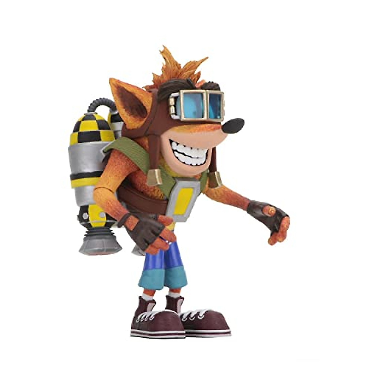 NECA - Crash Bandicoot 7" Scale Action Figure ? Deluxe Crash with Jetpack