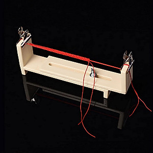 iDili Braided Thread Holder Jig, DIY Hand-Knitted Rope Woven Holder, Hand Bracelet Rope Making Tool Rope Braided Fixing Frame Plate, DIY Craft Braiding Tool with Scale, Adjustable Length