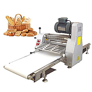 TECHTONGDA Commercial Dough Sheeter Pasta Roller Dough Press Machine Fondant Flattener Pizza Pastry Sheeter with 70.9x19.7 Conveyor Belt Bakery Equipment