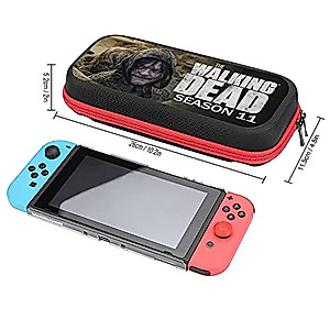 Walking Dead Carrying Storage Case for Nintendo Switch-[Shockproof] Hard Shell Protective Cover ,The Storage Bag has 20 Game Card Pockets for Nintendo Switch Console & Accessories
