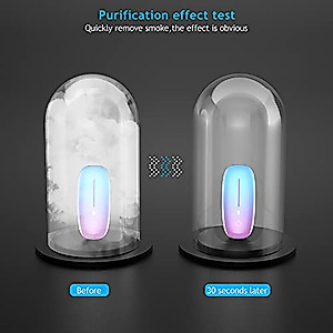 Personal Air Purifier, Timeage Wearable Air Purifier Necklace, Portable Mini Air Ionizer Eliminates Pollen,Smoke,Dust for Outdoor,Travel(Touch Panel)